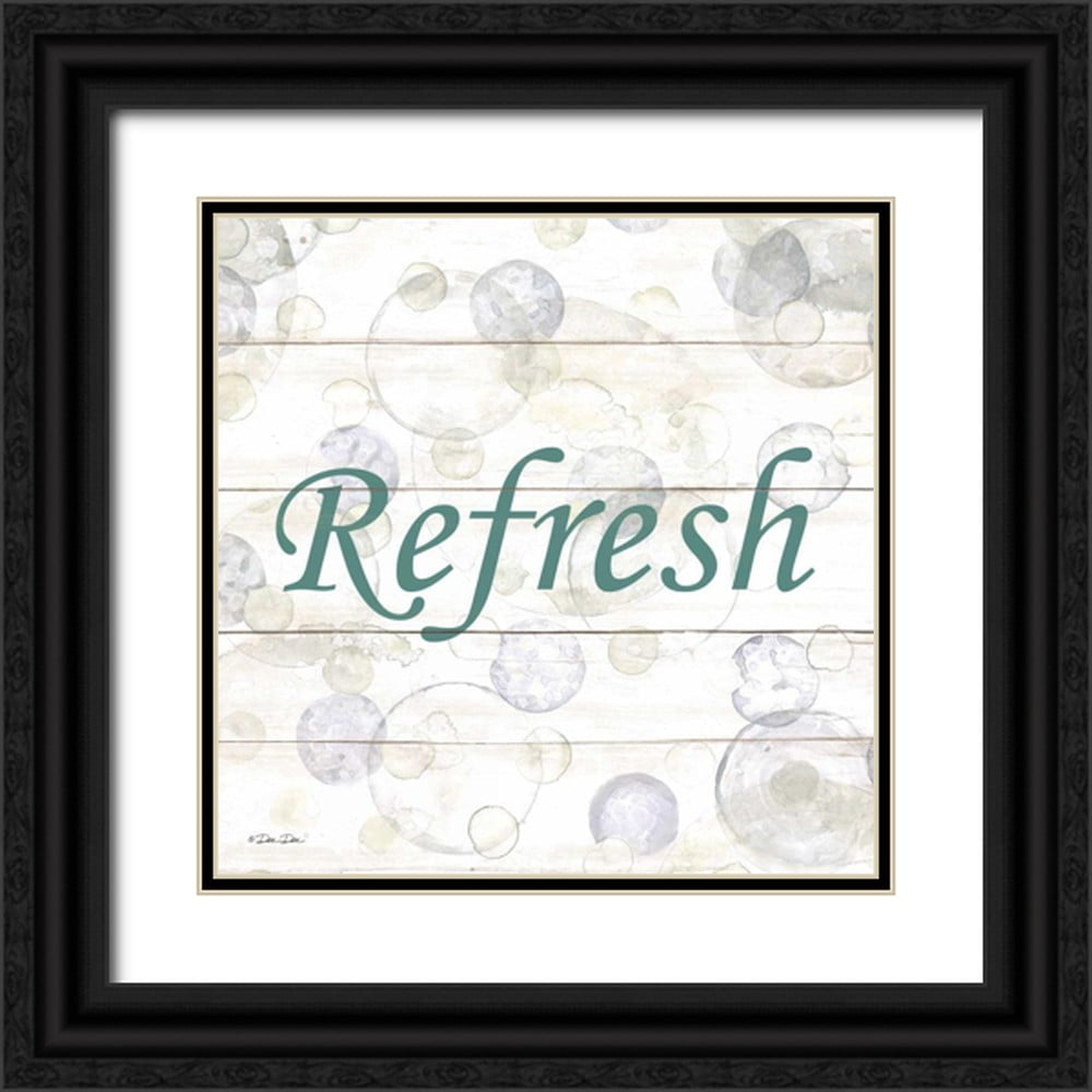 Dee Dee 20x20 Black Ornate Wood Framed with Double Matting Museum Art ...