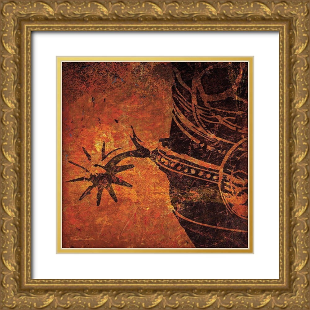 Dee Dee 20x20 Gold Ornate Wood Framed with Double Matting Museum Art ...