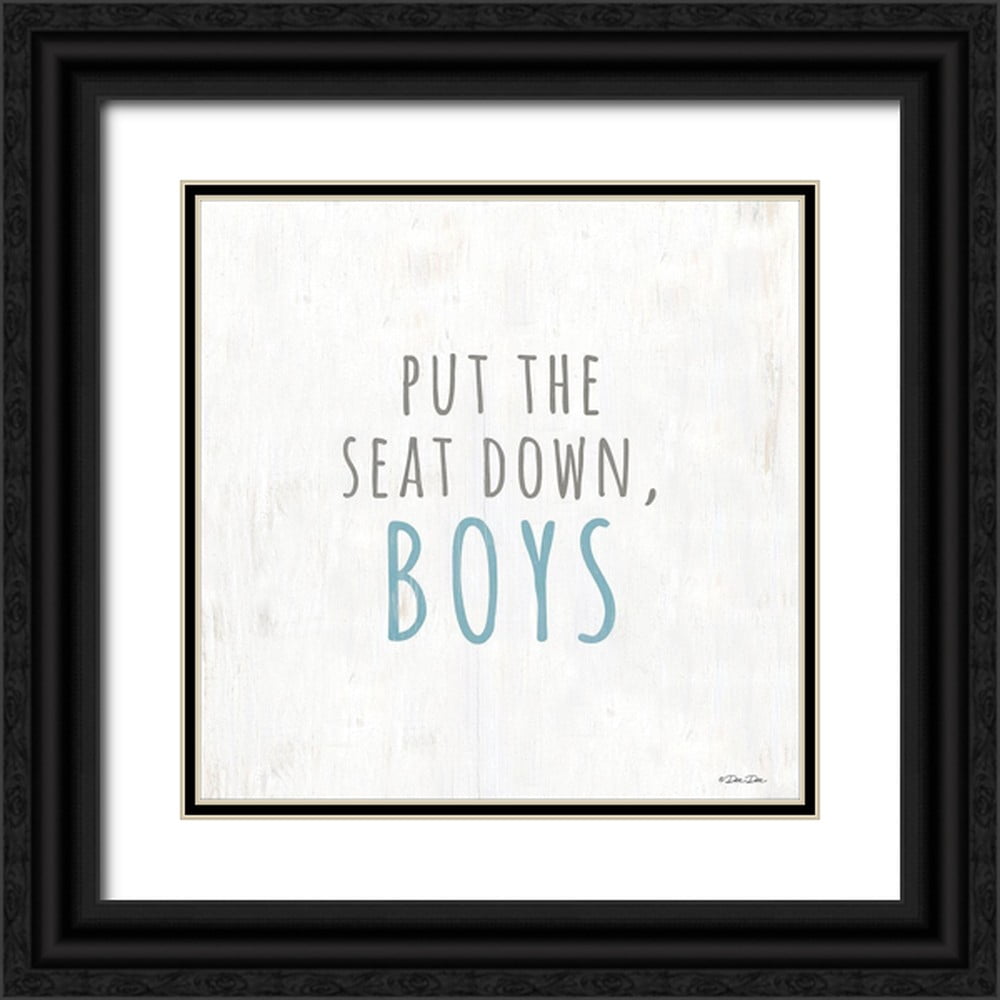 Dee Dee 26x26 Black Ornate Wood Framed with Double Matting Museum Art ...