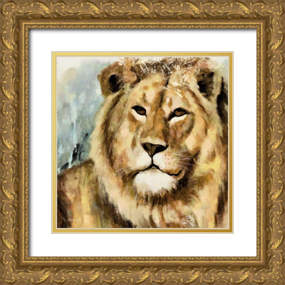 Dee Dee 26x26 Gold Ornate Wood Framed with Double Matting Museum Art ...