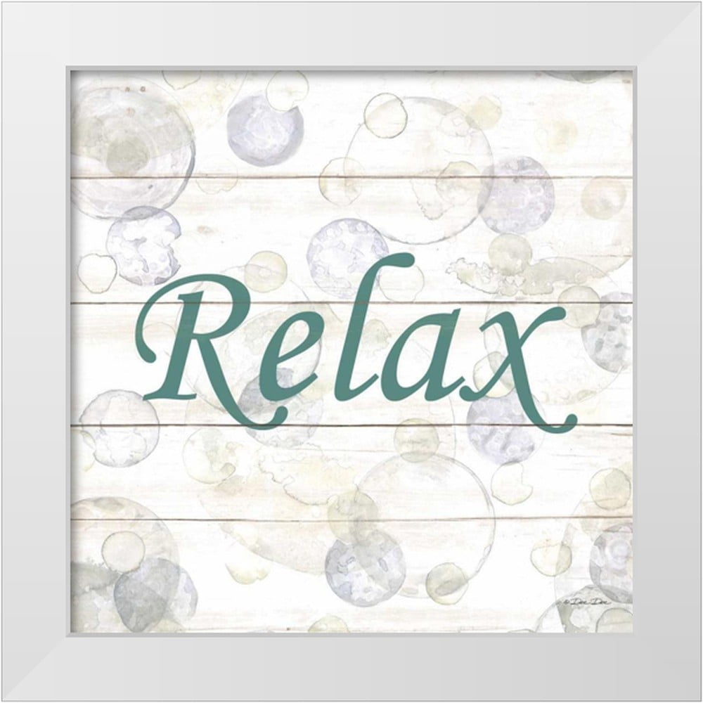 Dee Dee 26x26 White Modern Wood Framed Museum Art Print Titled - Relax ...