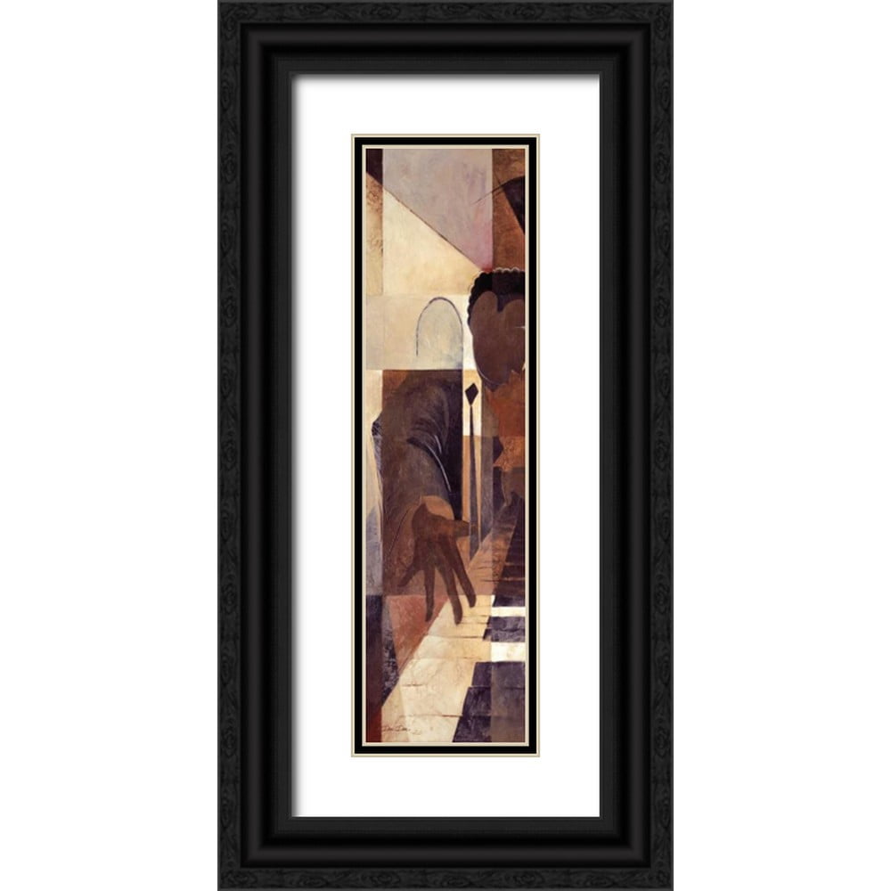 Dee Dee 8x18 Black Ornate Wood Framed with Double Matting Museum Art ...