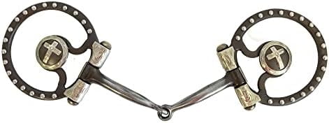 Dee Ring Snaffle Bit with Cross Concho - Walmart.com