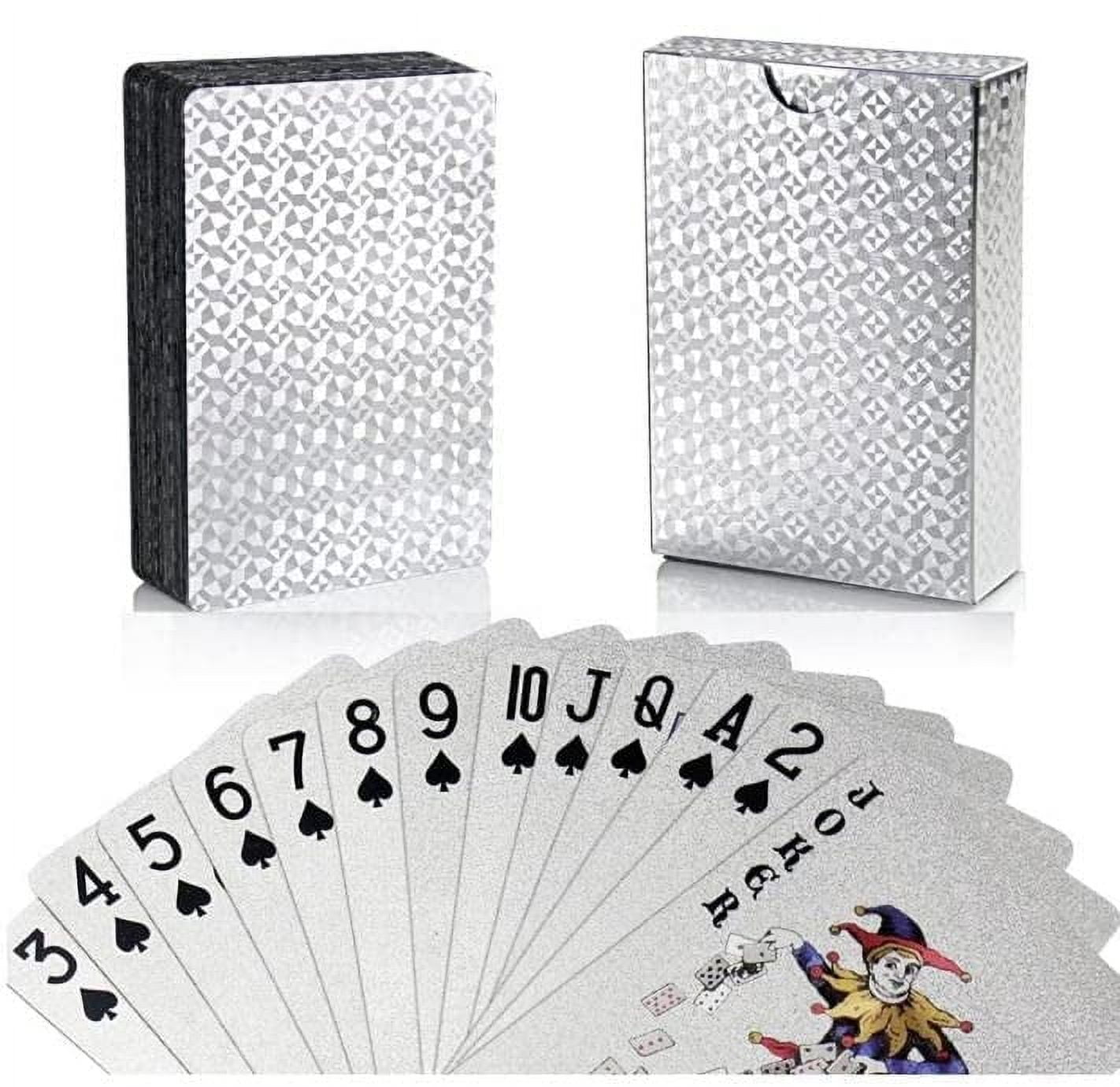 Dee Sons Premium Poker Playing Cards Silver Colour Pack Of 1 For Adult ...