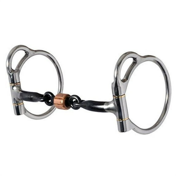 Dee Three-Piece Smooth Sweet Iron Snaffle bit Copper Roller Reinsman 251 - Walmart.com
