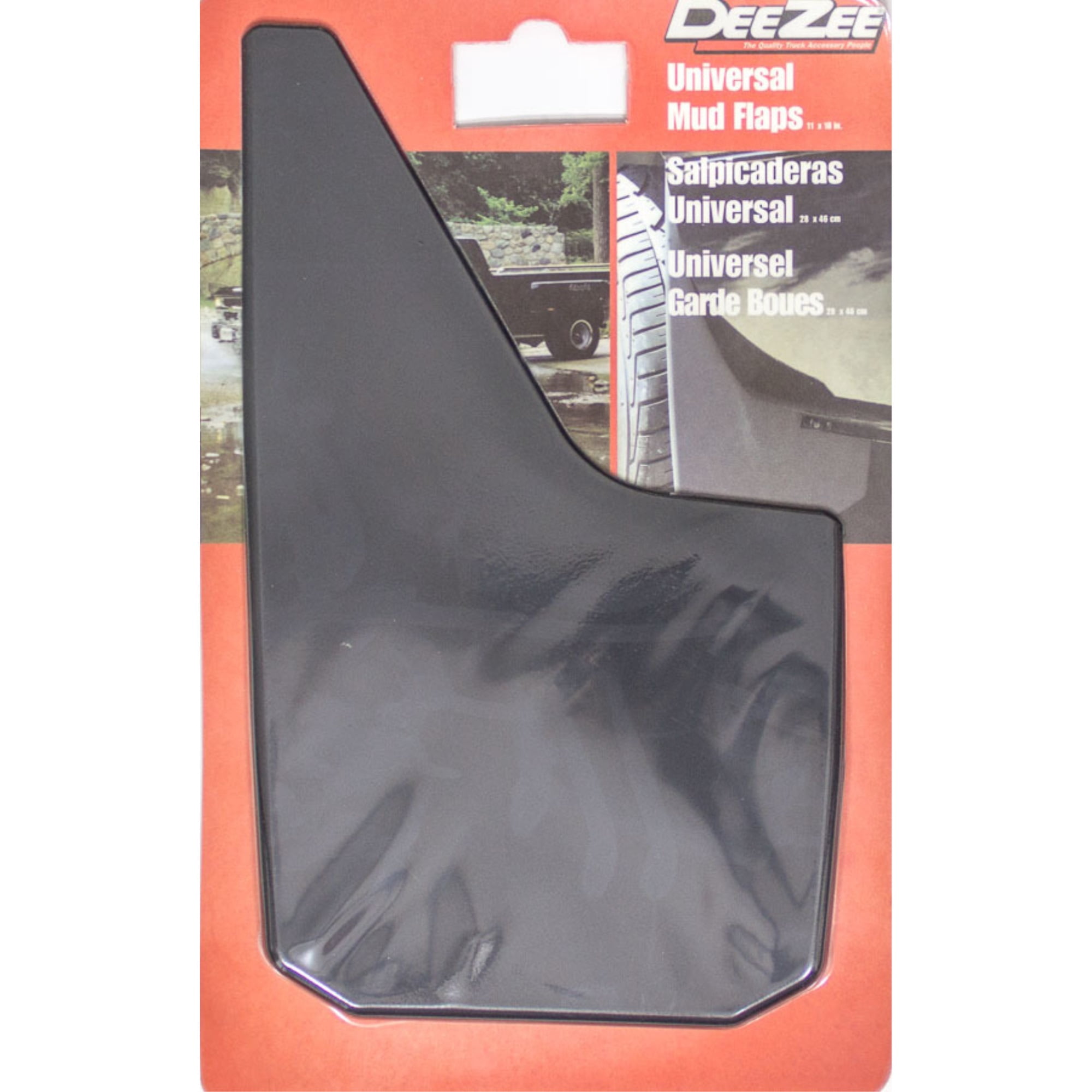 Dee Zee DZ17939 Plastic Mud Flaps, Black, 11" x 18" / Sold in Pairs ...
