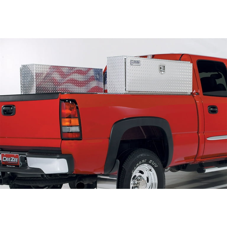 Dee Zee DZ70TB Specialty Series Top Sider Tool Box Volume 5.33 cu. ft. L 48 in. x W 12 in. x H 16 in. Single Door Textured Black Brite Tread