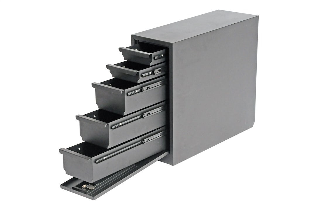 DEE ZEE DZ95D Steel Wheel-Well Tool Box for Trucks with Drawers ...