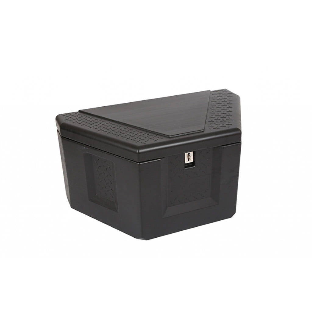 Dee-Zee Trailer Tool Box | Large Triangle | Plastic | Black - Walmart.com