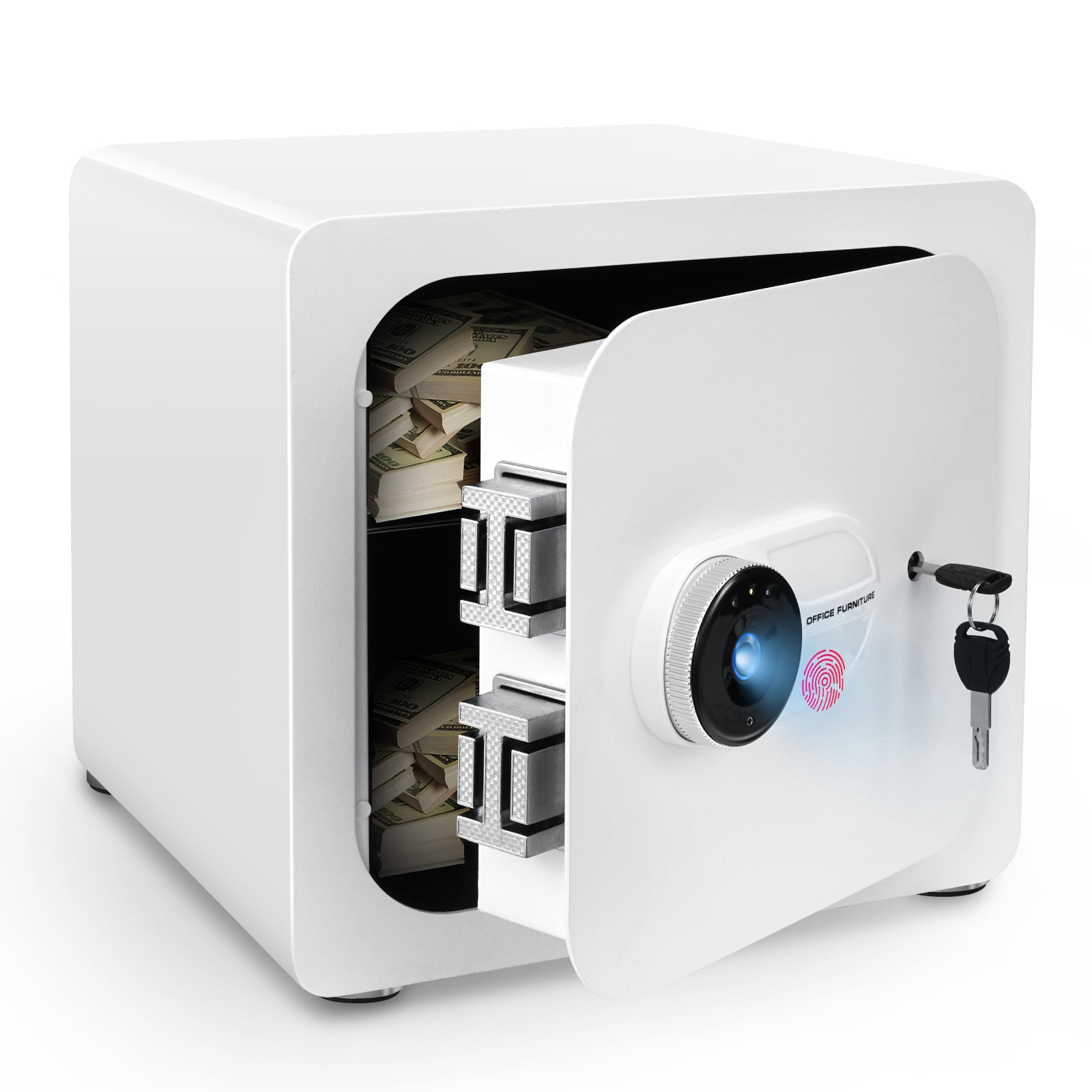 DeeHome 1.5 Cub Safe Box, 3 opening methods Safe for Money Valuables ...