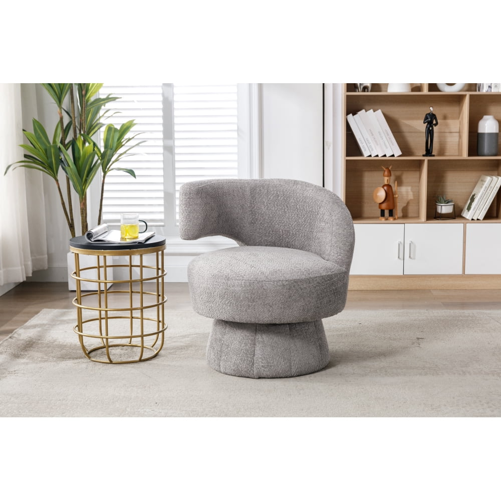 DeeHome 360 Degree Swivel Cuddle Barrel Accent Chairs, Round Armchairs ...