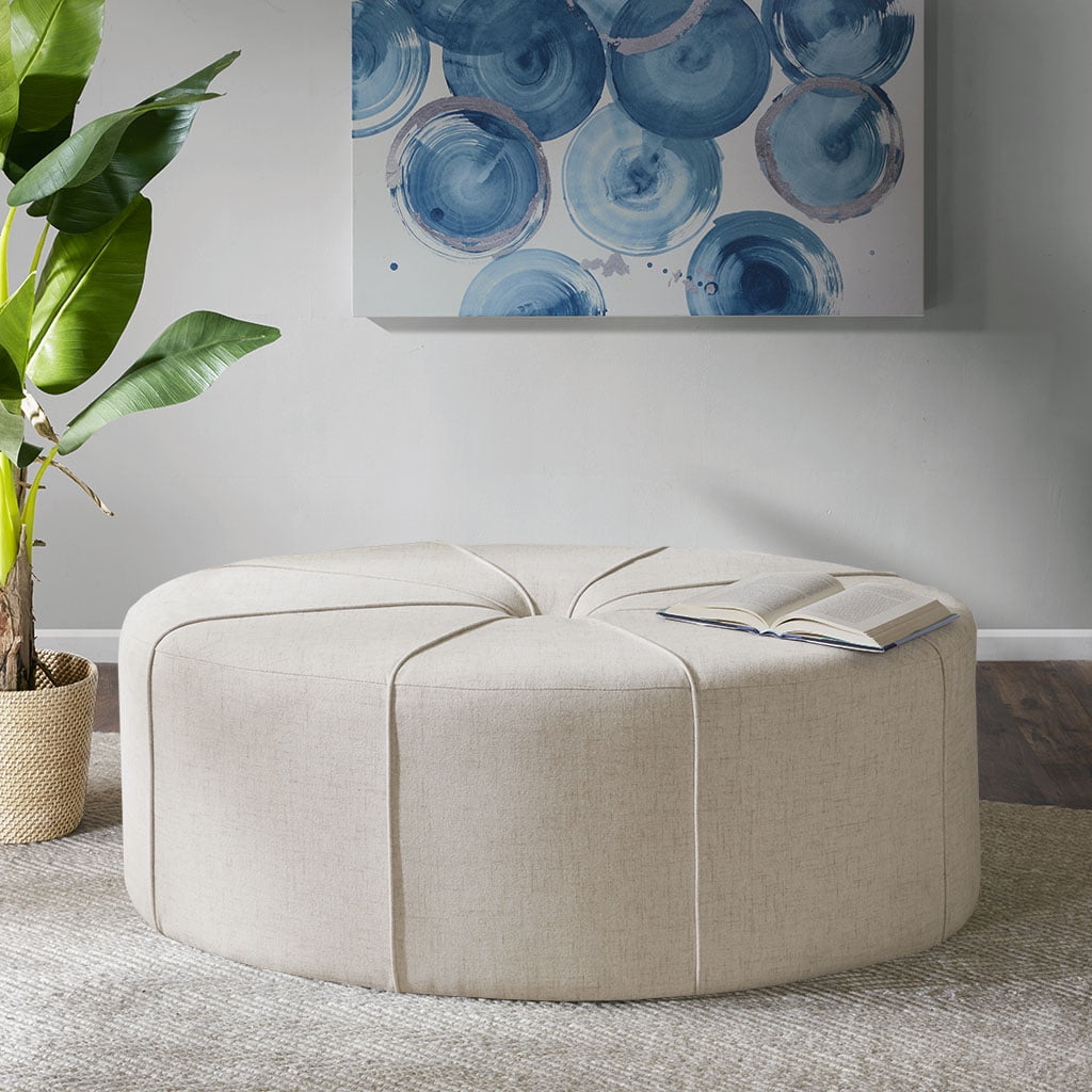 DeeHome 48" Ottoman,Polyester Fabric Large Cocktail Ottoman Modern ...