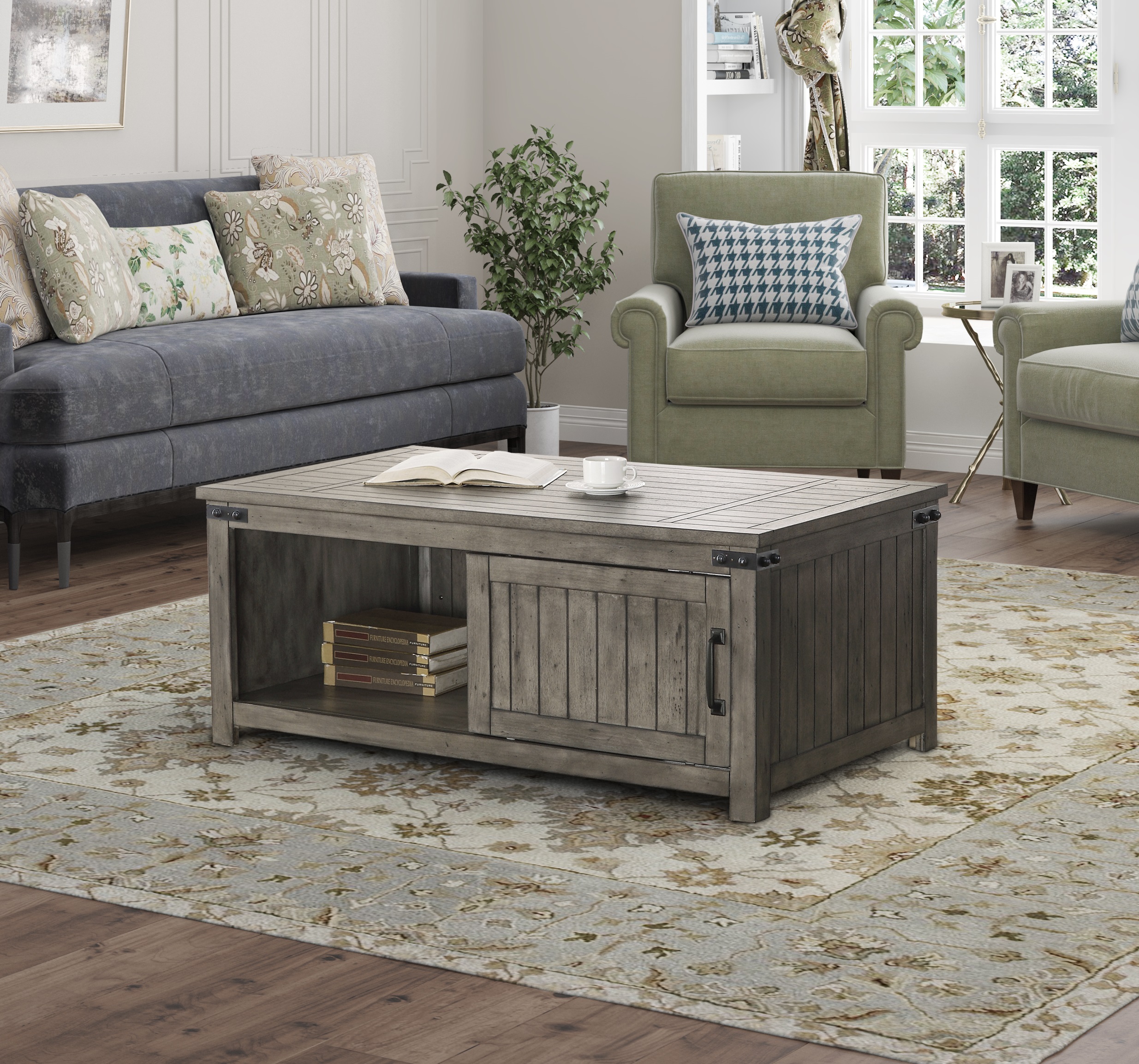 DeeHome Bridgevine Home Storehouse 48 inch Coffee Table, No Assembly ...