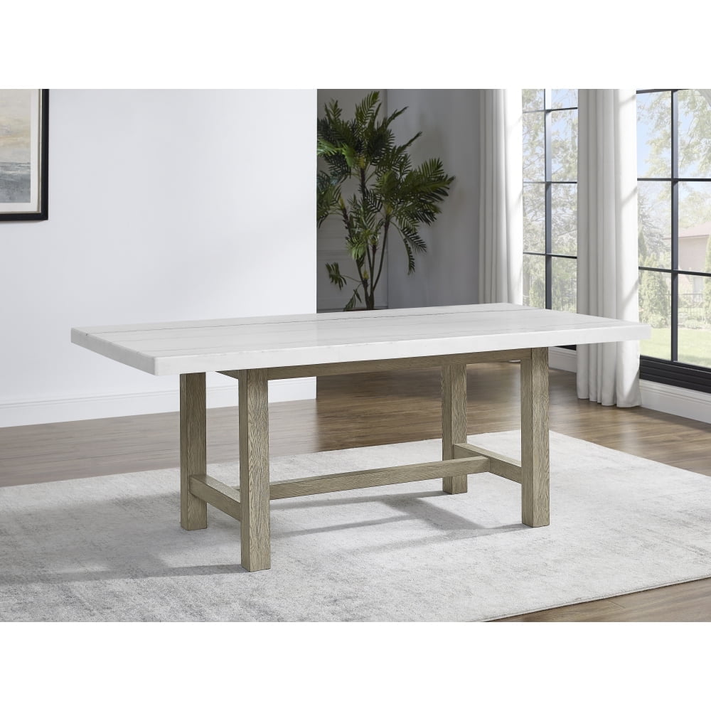DeeHome Carena - Rectangular Table - White - Walmart.com