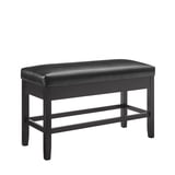 DeeHome Carrara - Storage Counter Bench - Black - Walmart.com