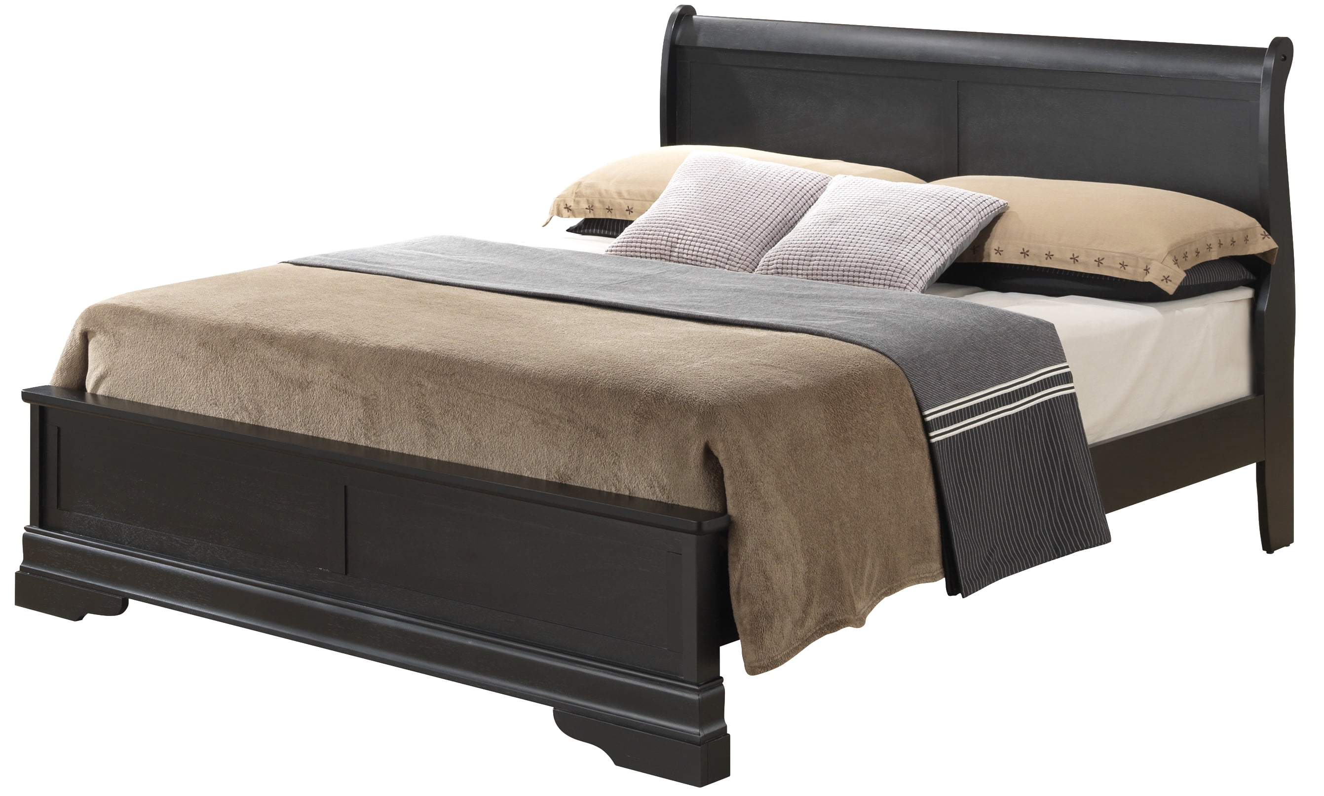 DeeHome Glory Furniture Louis Phillipe G3150E-KB3 King Bed , Black ...