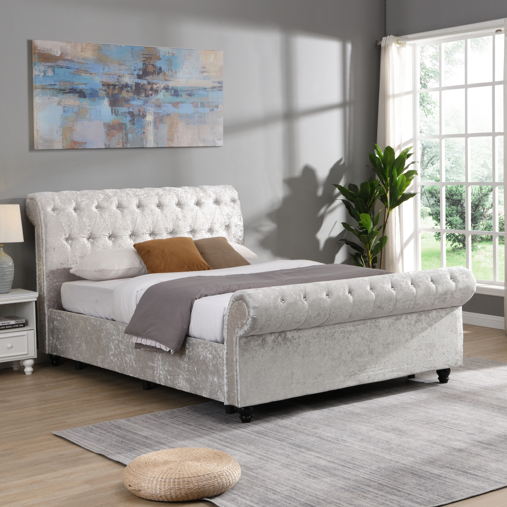 DeeHome Hartfried Upholstered Storage Bed,Queen Size - Walmart.com