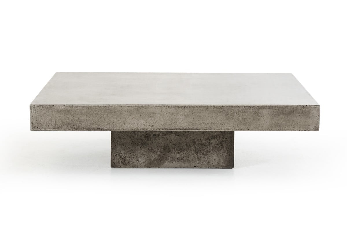 DeeHome Morley Modern Concrete Coffee Table - Walmart.com