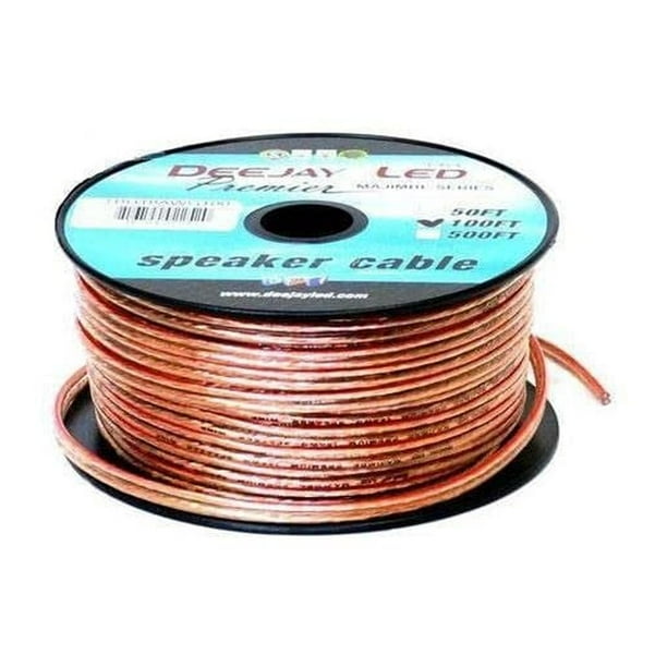 DeeJay TBH18AWG100 100 ft. 2-Conductor 18 Gauge Stranded Speaker Hookup ...