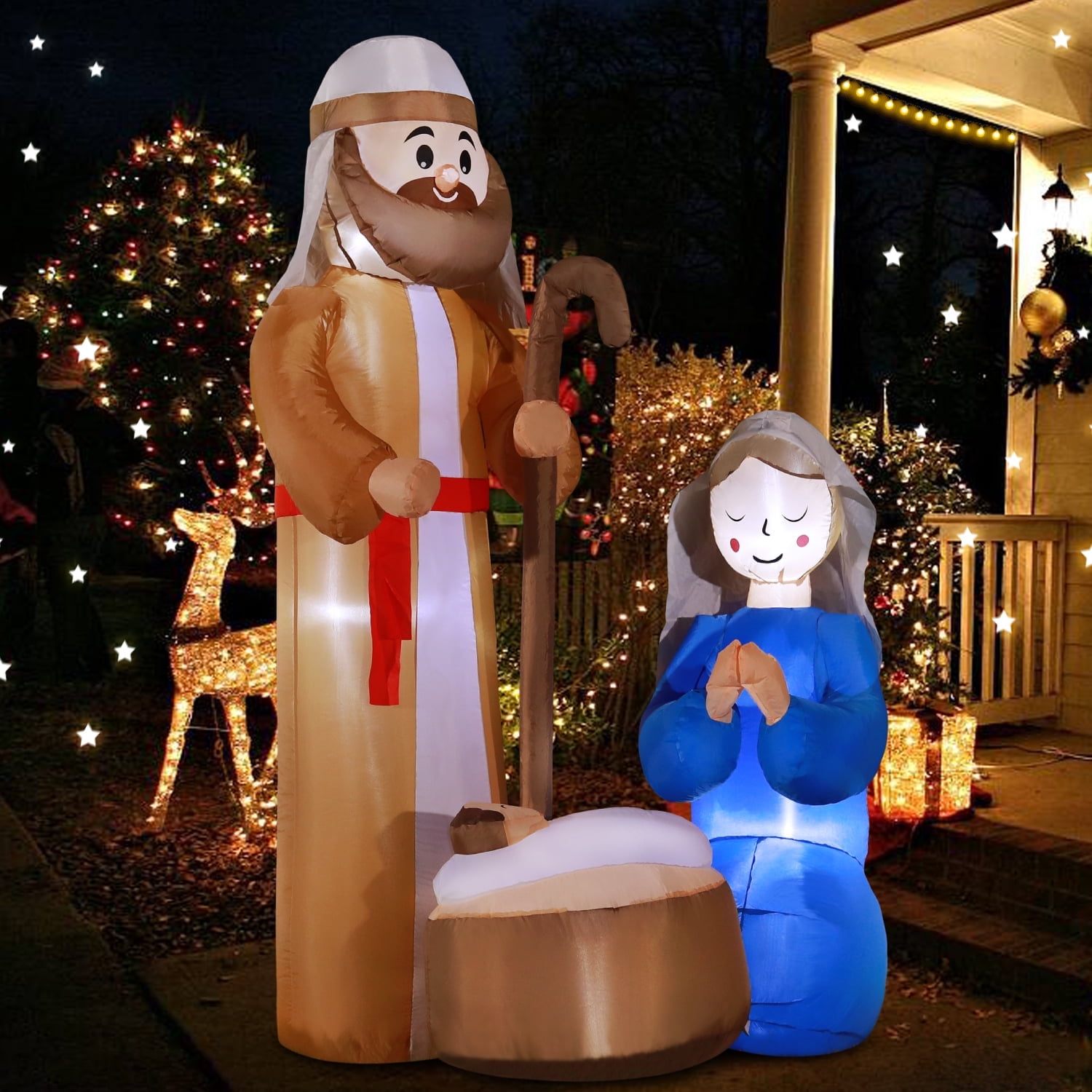 DeeKom Christmas Inflatable Decorations for Outdoor Yard - Walmart.com