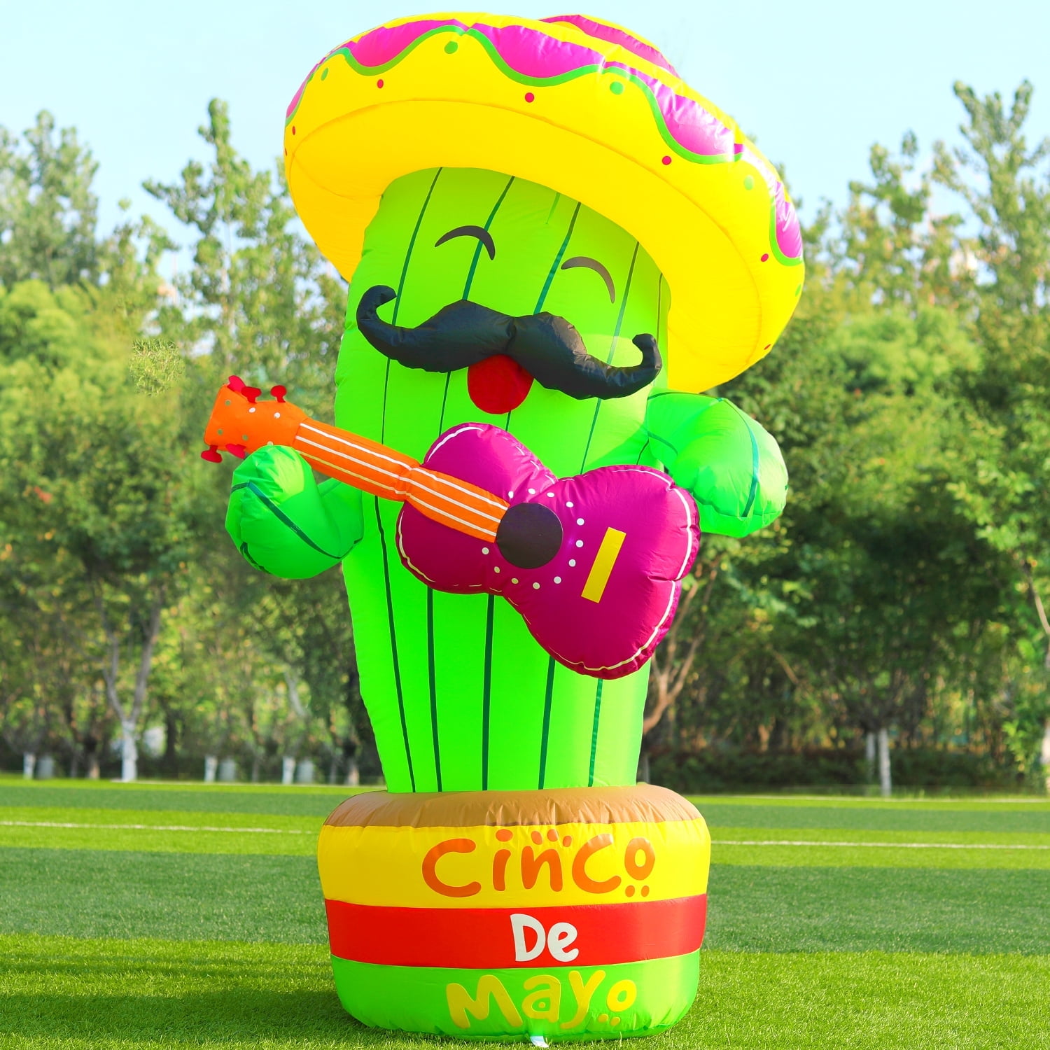 Free Shipping! DeeKom 6Ft Cinco De Mayo Day Inflatable Fiesta Cactus ...