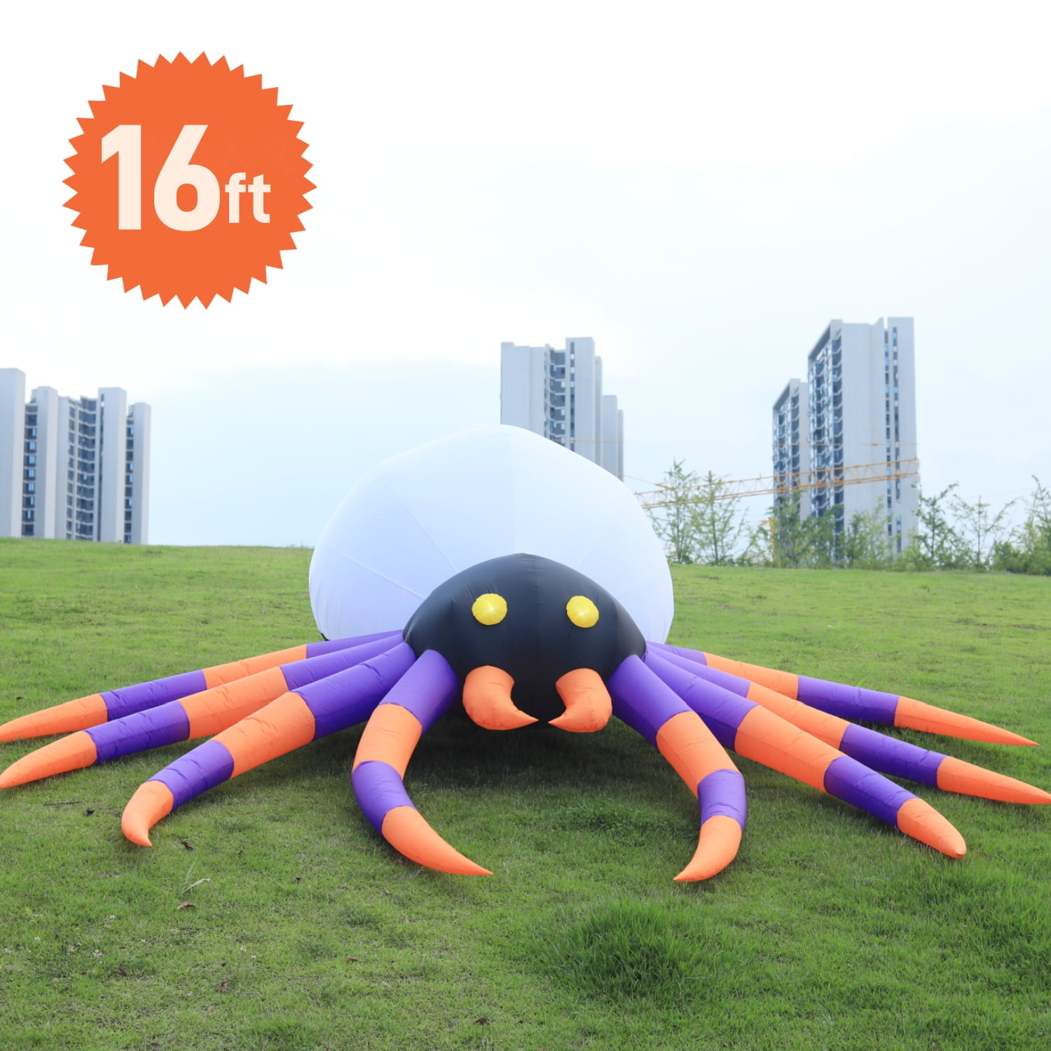 DeeKom 16' Halloween Inflatable Spider Decorations, Giant Blow up Decor ...