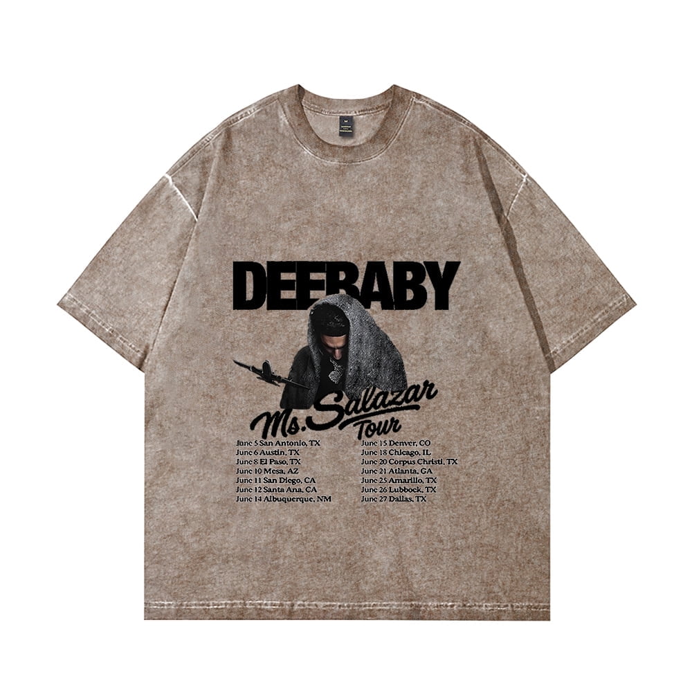 Deebaby Merch T-shirts Casual Fashion Short Sleeves Retro Print Unisex ...
