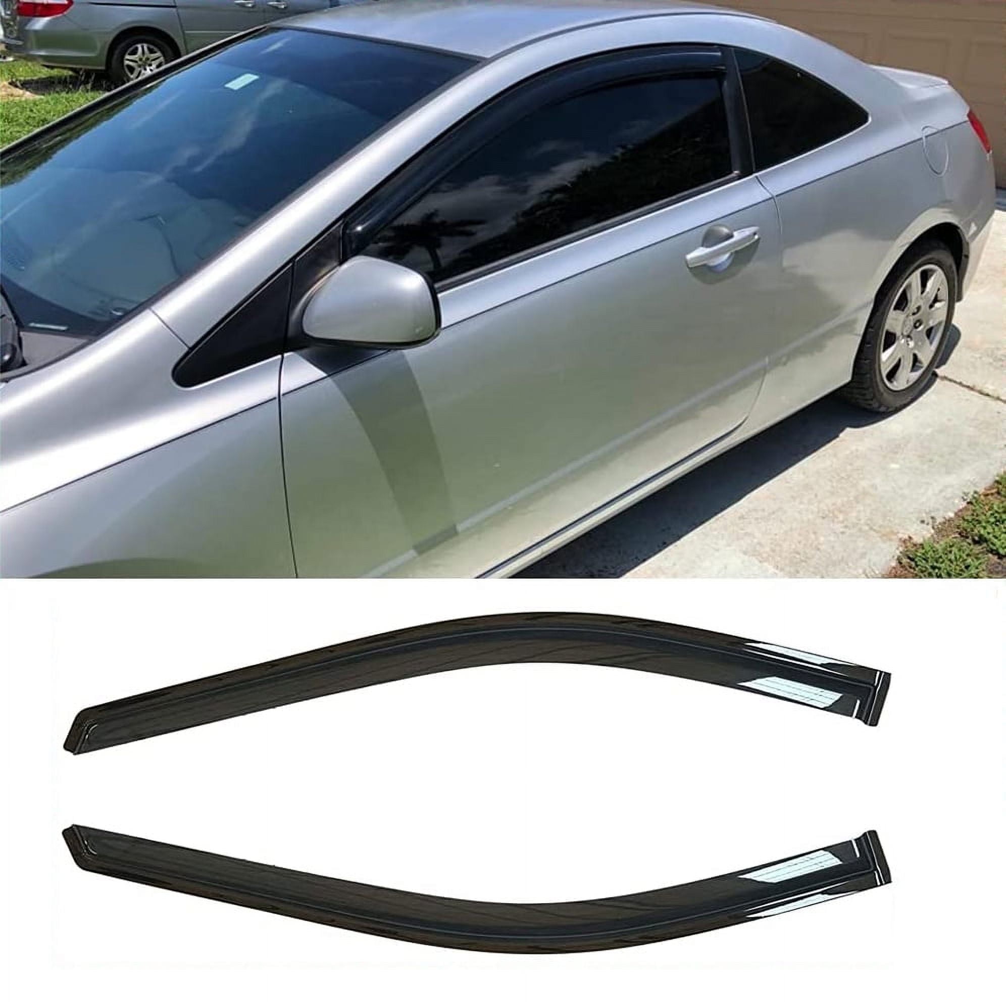 Deebior92410 Original Side Window Wind Deflector,2pc Outside Mount ...