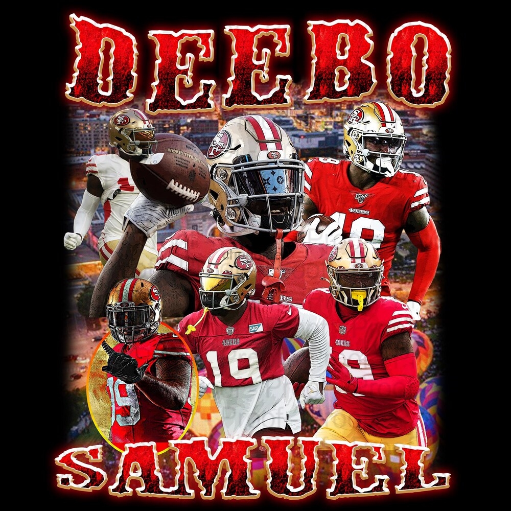 Deebo Samuel PNG American Football T-Shirt Design PNG file ready to ...