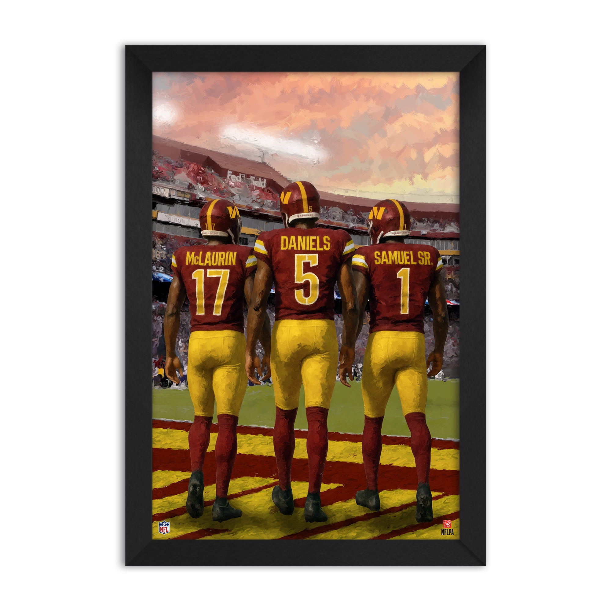 Deebo Samuel, Terry McLaurin & Jayden Daniels Washington Commanders ...