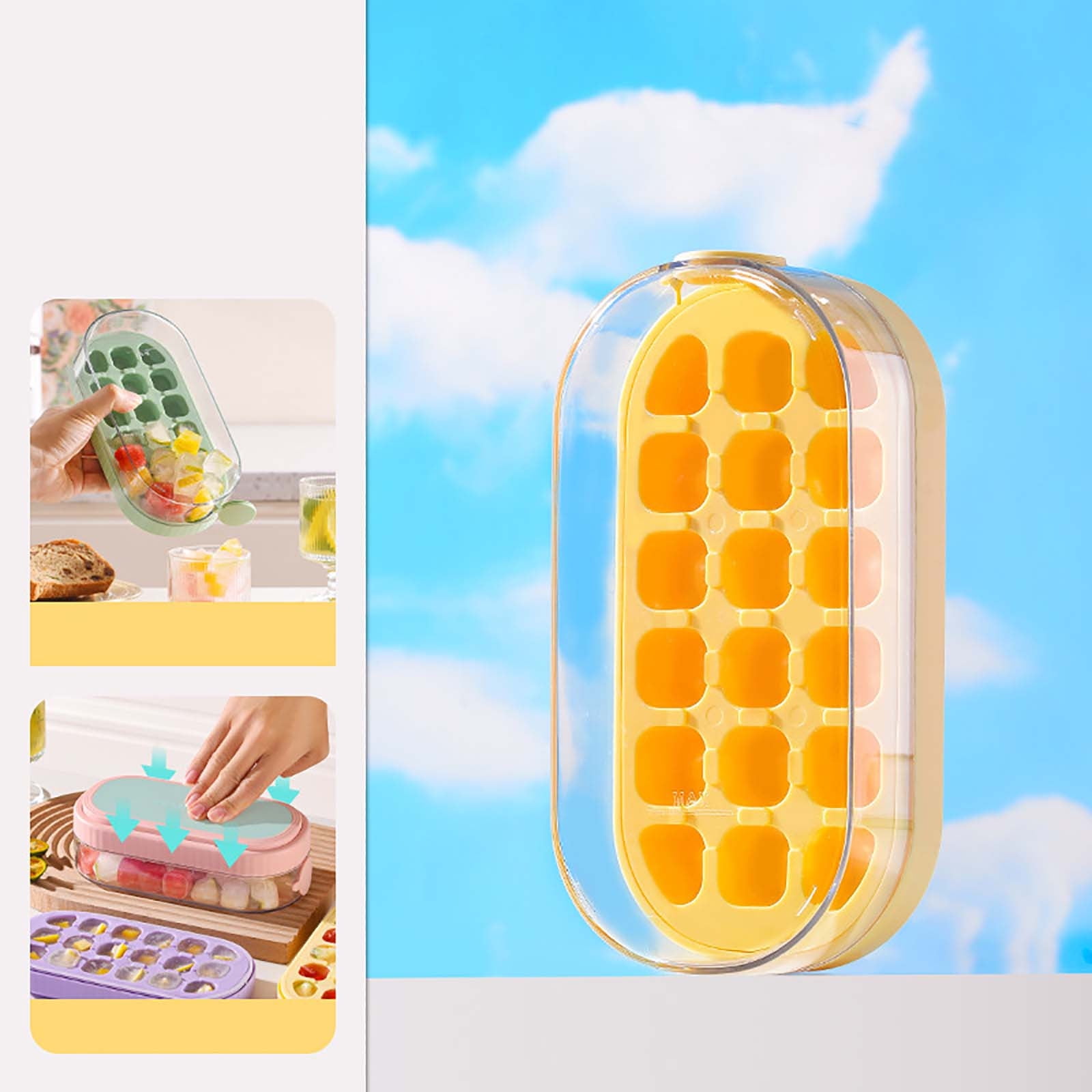 Deeceymbur 2-in-1 Zero Touch Ice Cube Mold – Vertical Press Release ...