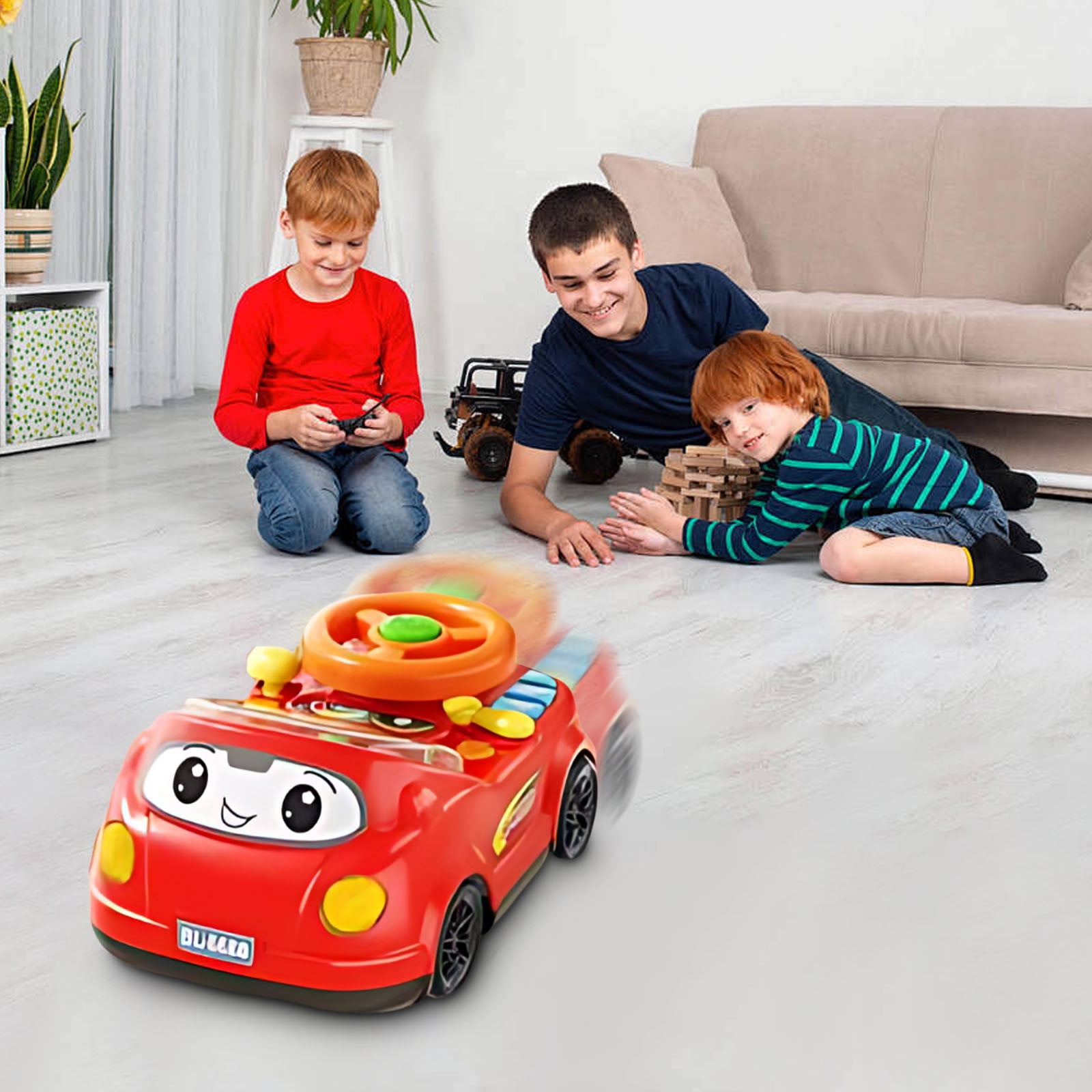 Deeceymbur 2025 Remote Control Car Puzzle Toy Car Gift For 3 To 6 Years ...
