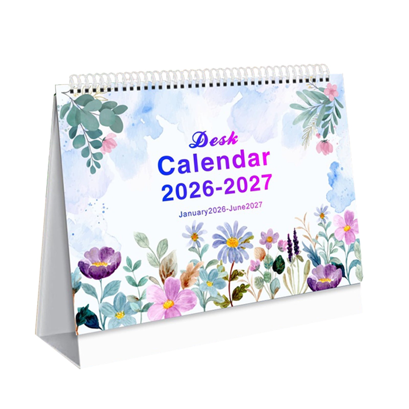 Deeceymbur 2026 to 2027 18 Month Desk Calendar Multinational Holidays ...