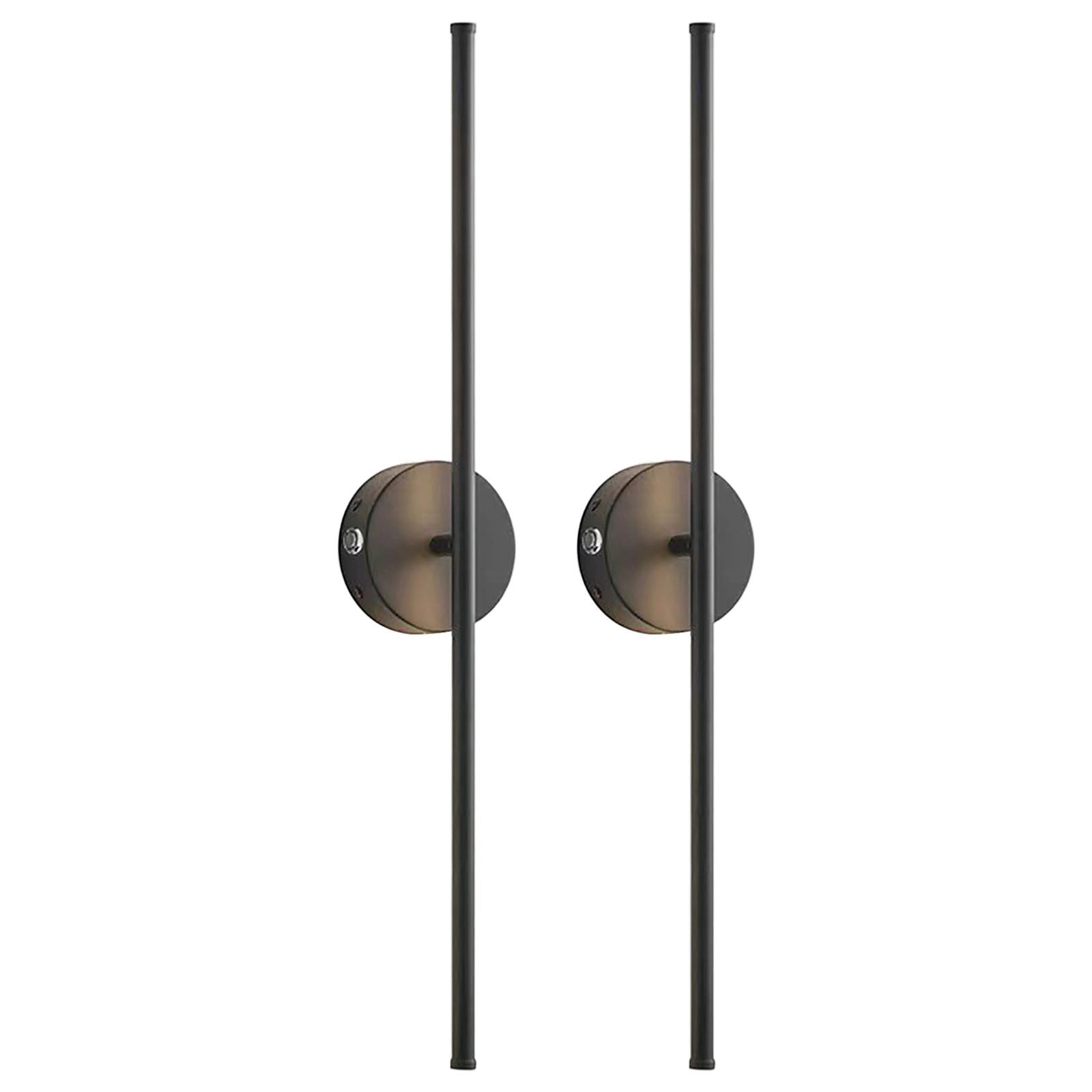 Deeceymbur 2PC Wireless LED Wall Light - Battery-Powered Magnetic Strip ...