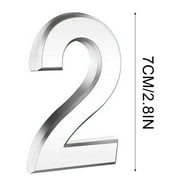 Barton 6 Inch Floating House Number "C" Stainless Steel Anti-Rust House ...