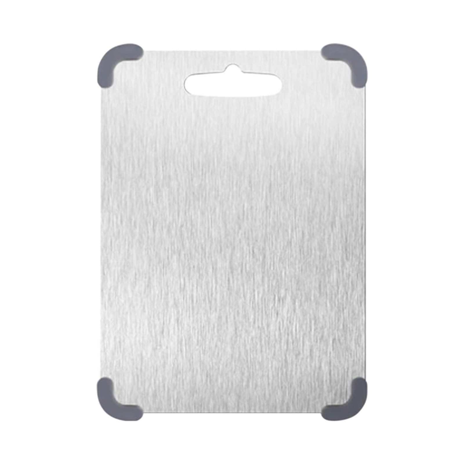 Deeceymbur 304 Stainless Steel Cutting Board Household Kitchen Cutting Board Corner Double-Sided ...