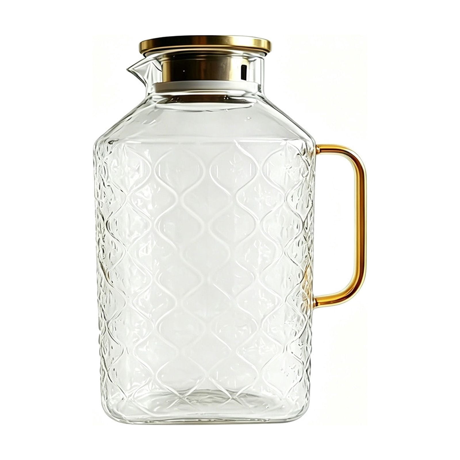 Deeceymbur 3800ml Large Capacity Glass Kettle Cold Brew Pitcher Teapot ...
