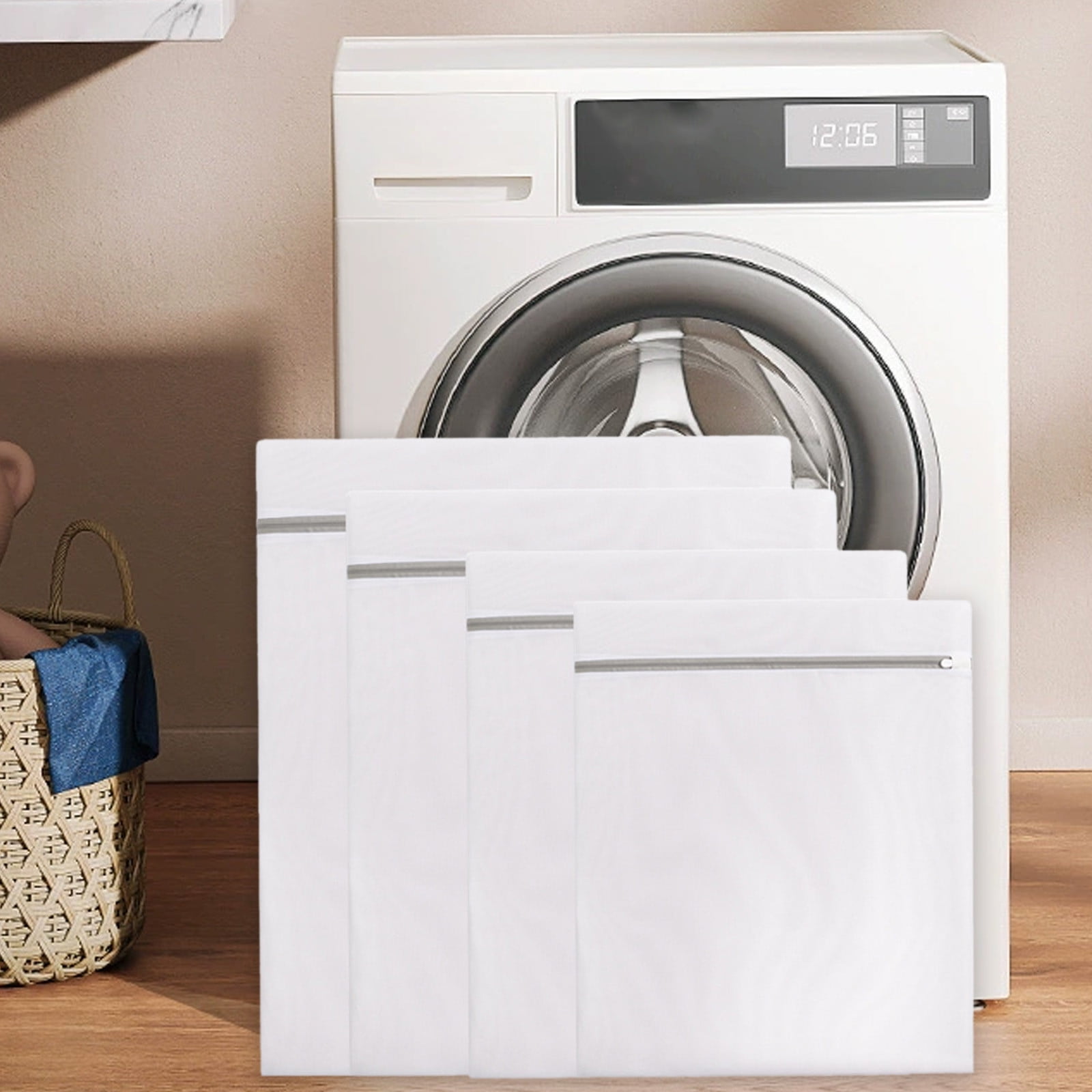 Deeceymbur 4PCS Laundry Bag Mesh Wash Bags Washing Machine Wash Bag ...