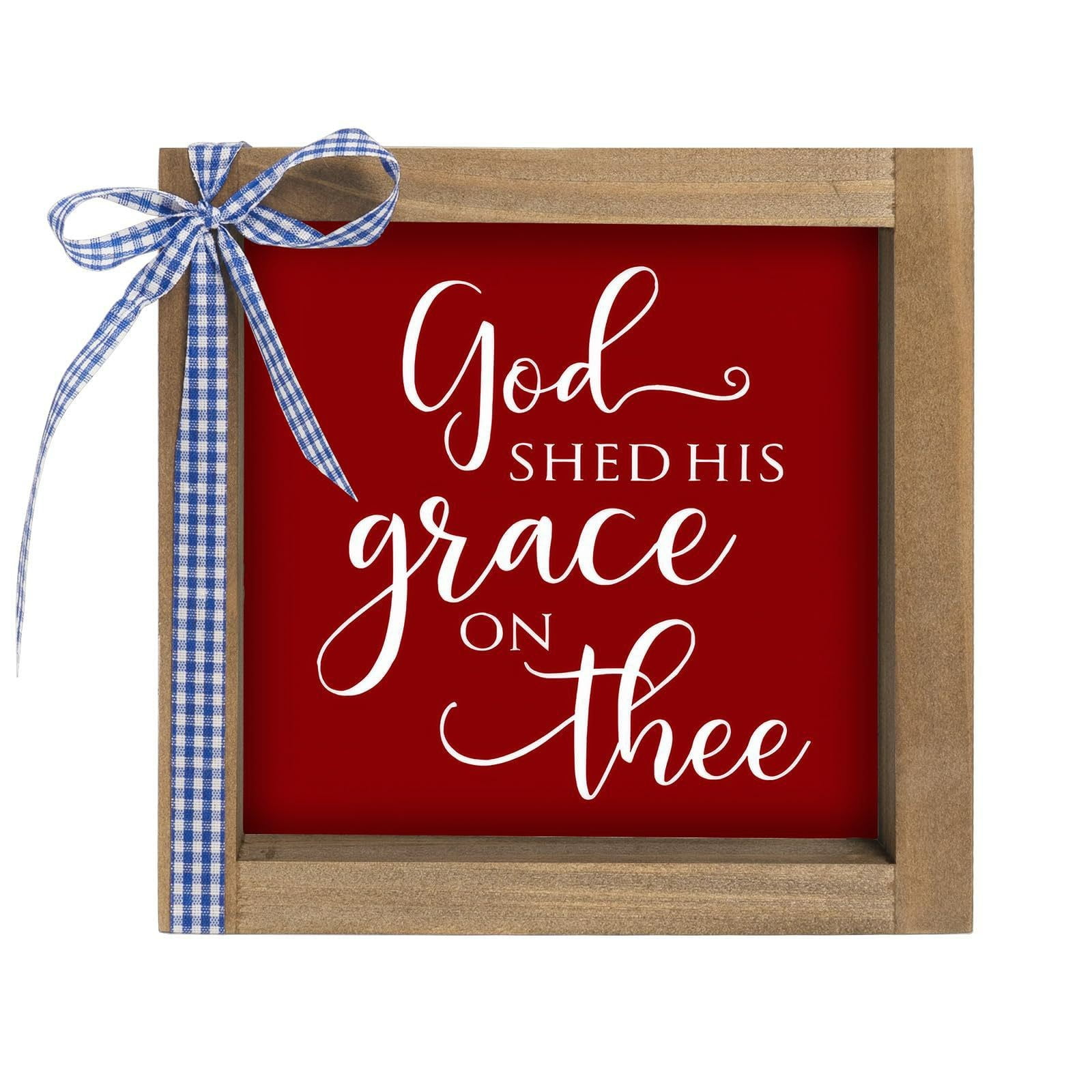 Deeceymbur 4th of July Decor - Rustic Wood Frame 1776 Sign with Tiered ...