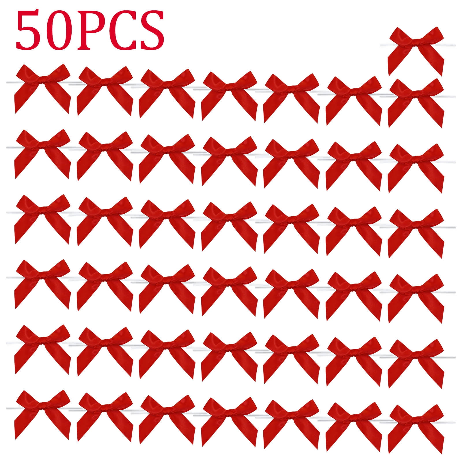 Deeceymbur 50-Piece Christmas Magic Wand Ornament with Pre-Tied Satin ...