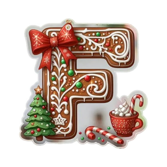 Deeceymbur Alphabet Christmas Ornaments Letter Tree Decoration ...
