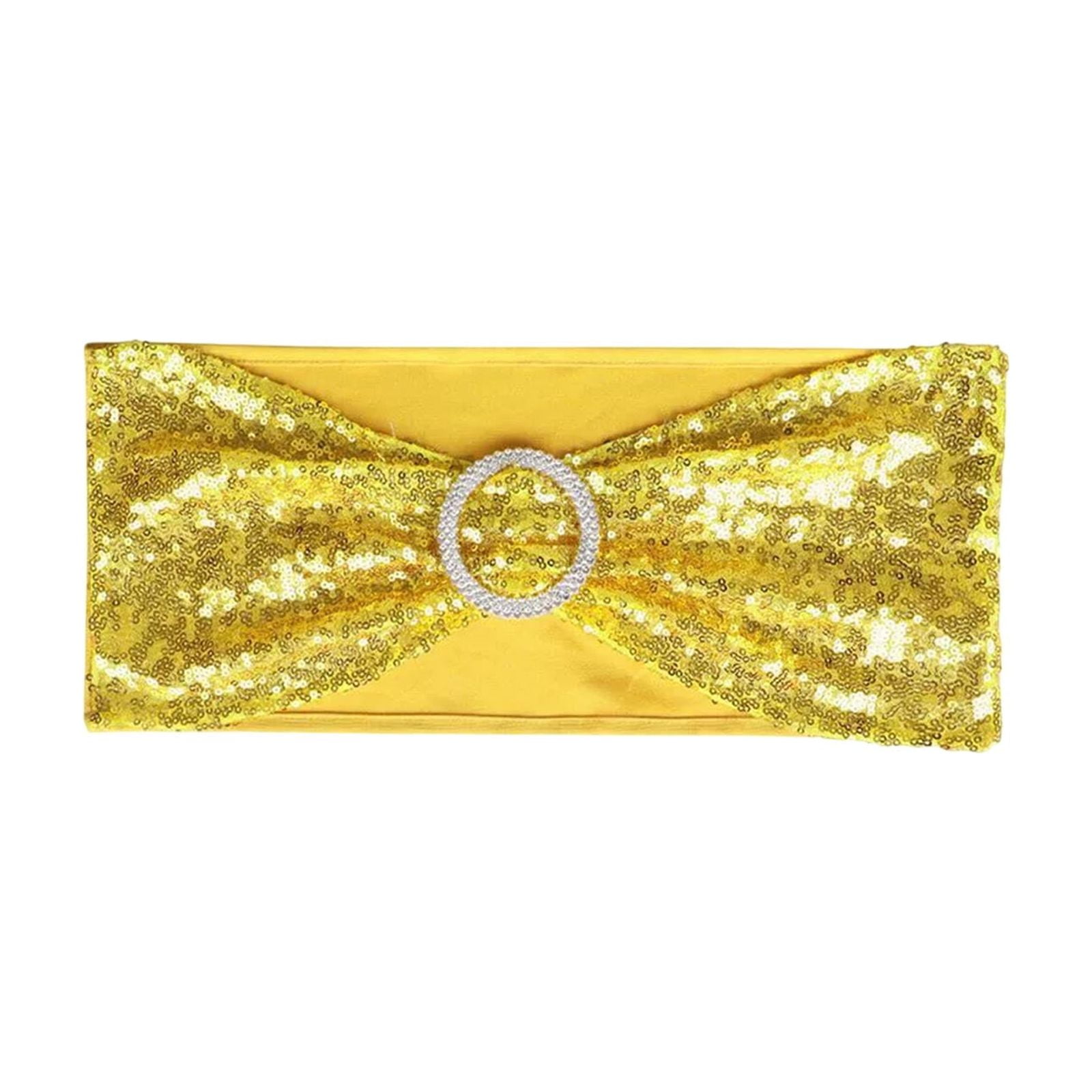 Deeceymbur Bow Chair Decor Elastic Tie Bands for Holiday Party Chair ...