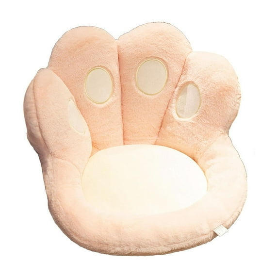 Deeceymbur Cat Paw Cushion Plush Half-Enclosed Chair Pillow Lumbar ...