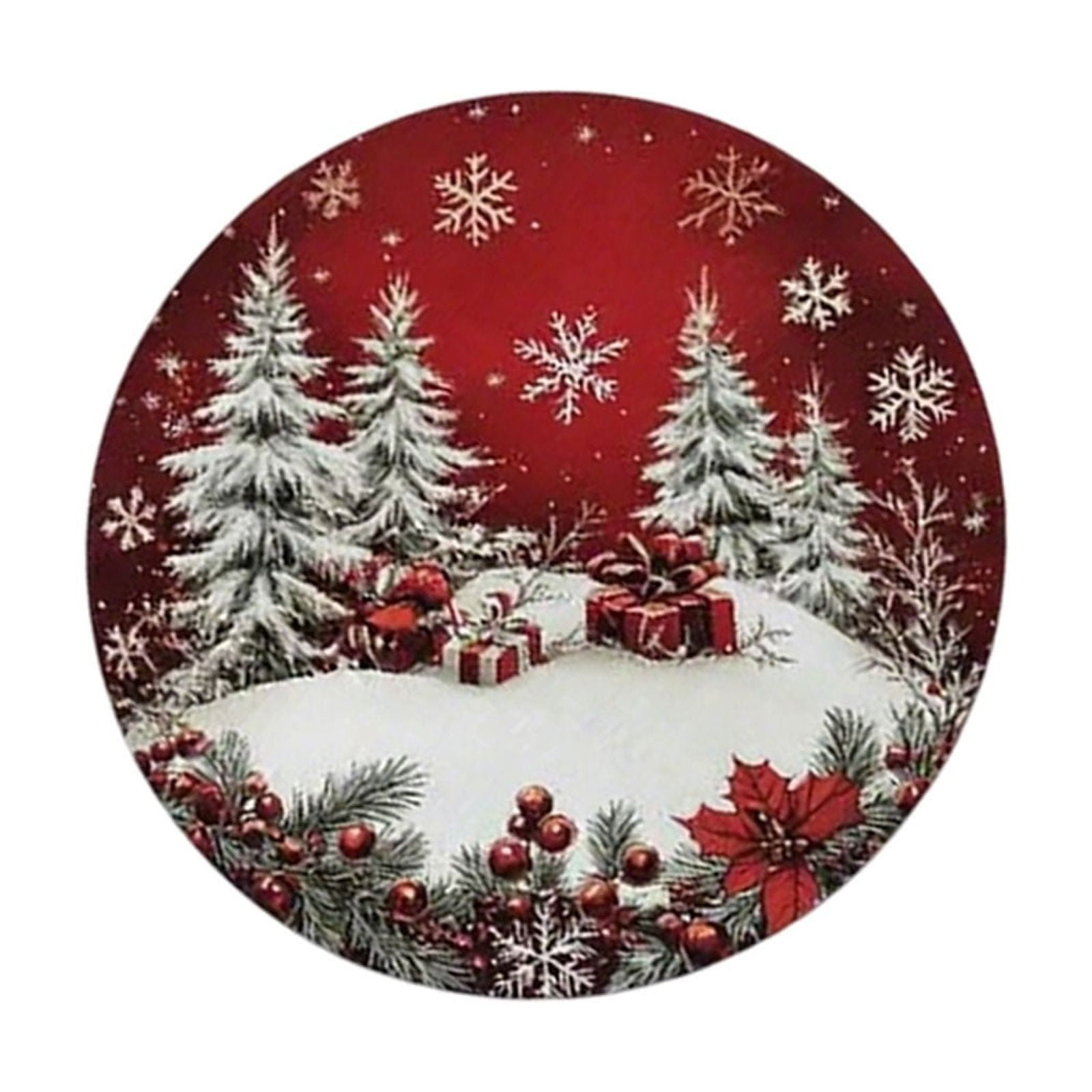 Deeceymbur Christmas Diatomite PlaceMats Washable Stain Resistant ...
