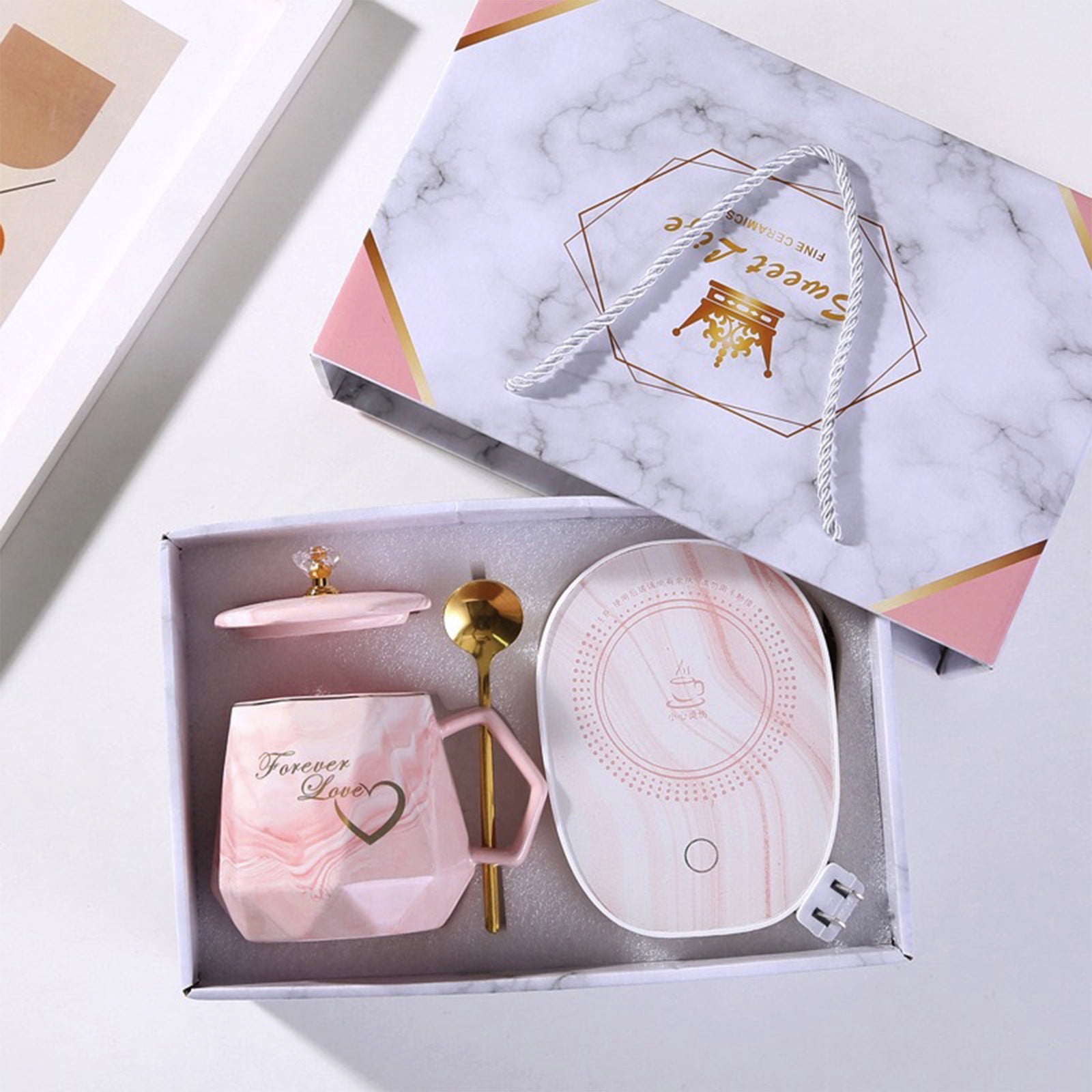 Deeceymbur Coffee Mug Warmer Set Electric Cup Warmer Pad Temperature ...