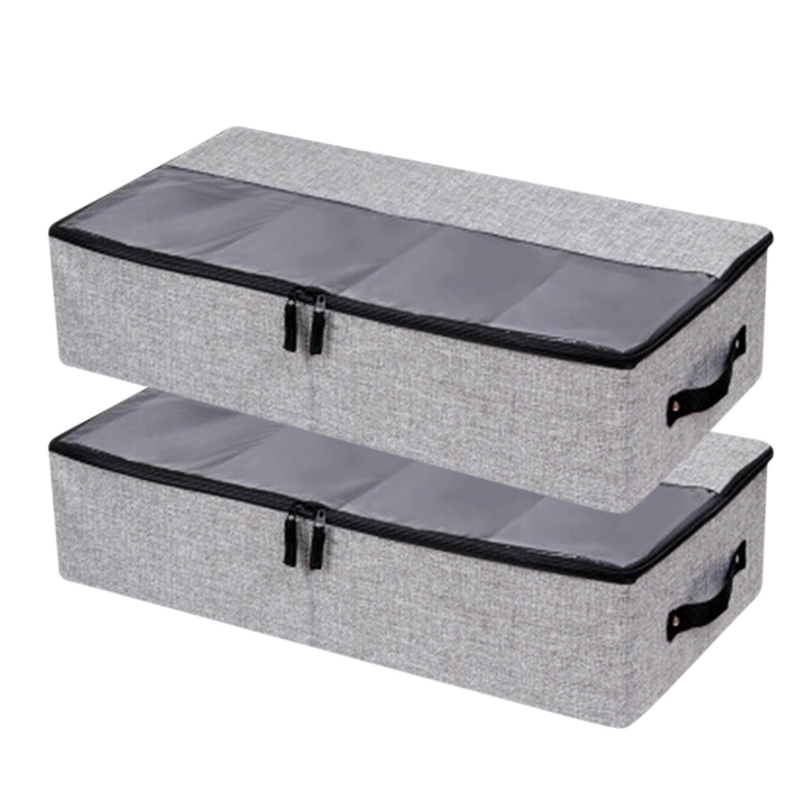 Deeceymbur Compact Foldable Shoe Boxes - Thick Cloth With Transparent ...