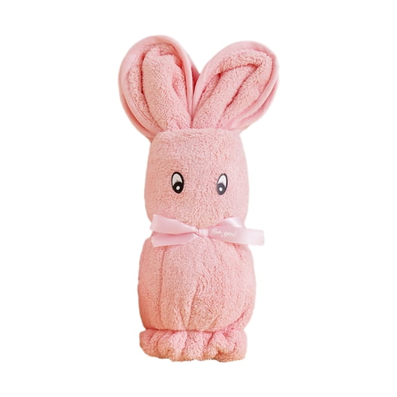 Deeceymbur Creative Edged Bunny Rabbit Towel Bath Towel Gift Set Coral ...