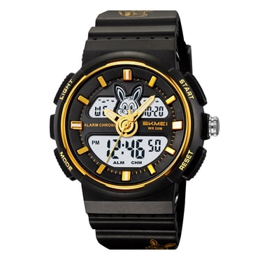 Deeceymbur Digital Watch Led Backlight Stopwatch Alarm Functions ...