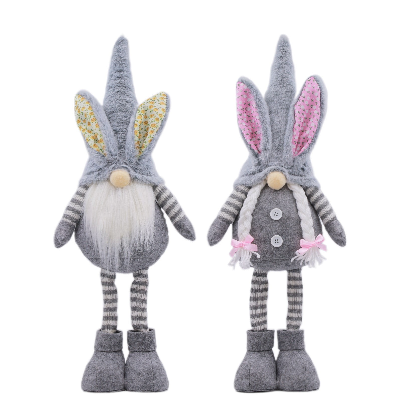 Deeceymbur Easter Decorations Easter Gnome Plush Elf Ornaments Handmade ...