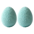 Deeceymbur Easter Egg Decor Hand Crocheted Foam Filled Knitted Ornament ...